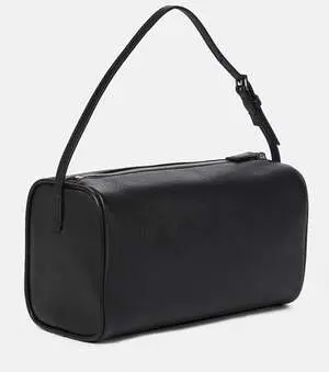 THE ROW 90s Leather Shoulder Bag - Black