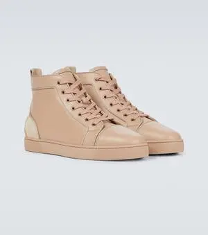 CHRISTIAN LOUBOUTIN Fun Louis High-top Sneakers - Beige