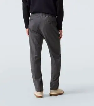 SLOWEAR Incotex Wool Tapered Trousers - Grey