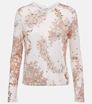 Giambattista Valli Floral Cashmere And Silk Cardigan - Multicoloured