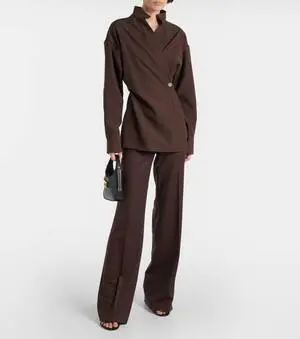 FERRAGAMO Wrap Wool Shirt