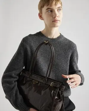 Prada Leather Handbag - Brown