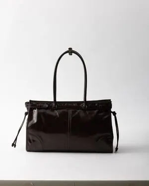 Prada Leather Handbag - Brown