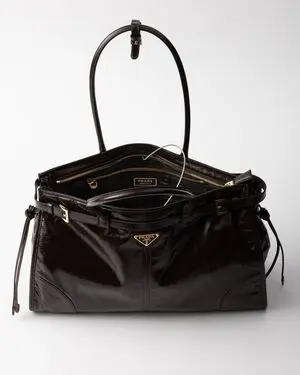 Prada Leather Handbag - Brown