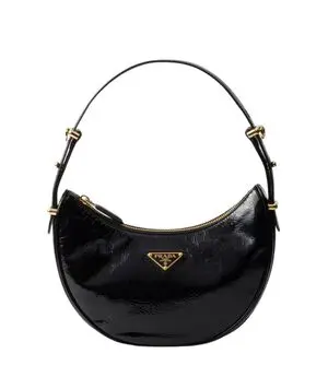 Prada Arqué Patent Leather Shoulder Bag