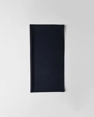 Prada Wool And Silk Scarf - Navy