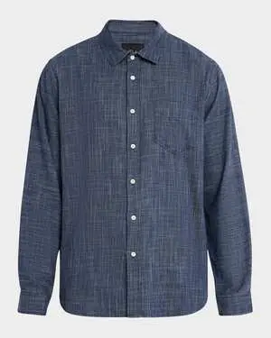 Rails Wyatt Button-down Shirt - Navy Etch