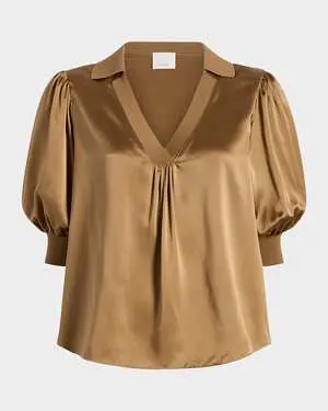 Cinq A Sept Draped Blouses