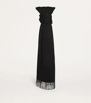 Max Mara Cashmere Fringed Scarf