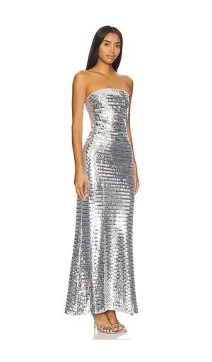 SIMONMILLER Sculpty Strapless Sequin Dress