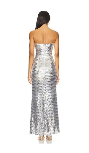 SIMONMILLER Sculpty Strapless Sequin Dress