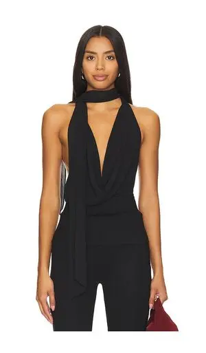 Majorelle Kelly Halter Top - Black