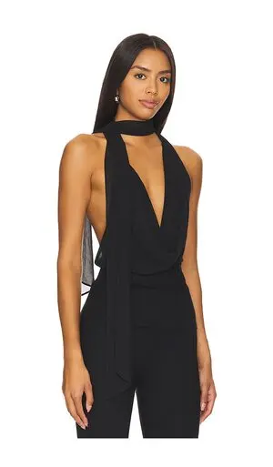 Majorelle Kelly Halter Top - Black