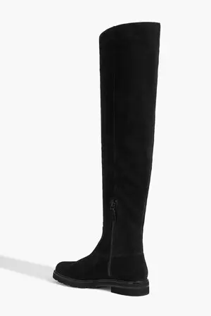 STUART WEITZMAN Chicago Suede Over-the-knee Boots - Black
