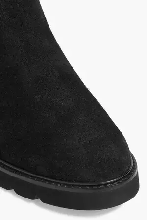 STUART WEITZMAN Chicago Suede Over-the-knee Boots - Black