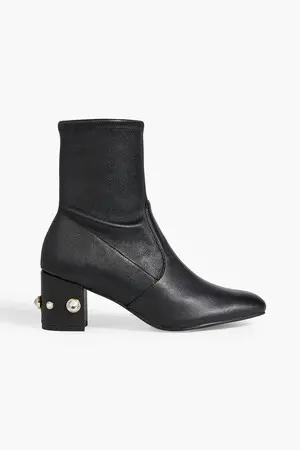 STUART WEITZMAN Allshine 60 Embellished Leather Ankle Boots