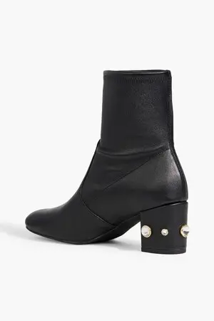 STUART WEITZMAN Allshine 60 Embellished Leather Ankle Boots