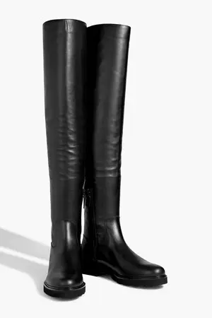 STUART WEITZMAN Chicago Leather Over-the-knee Boots - Black