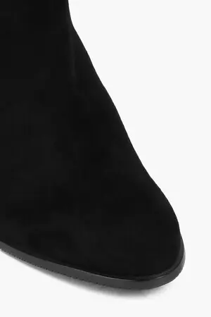 STUART WEITZMAN Suede Thigh Boots - Black