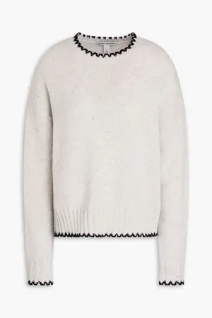 Autumn Cashmere Whipstitched Donegal Cashmere Sweater