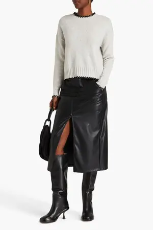 Autumn Cashmere Whipstitched Donegal Cashmere Sweater