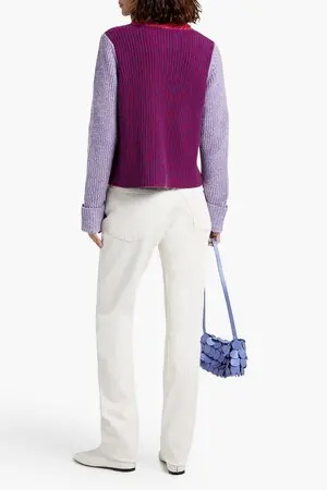 Autumn Cashmere Colorblock Turtleneck Sweater