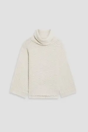 Autumn Cashmere Cashmere Bouclé-knit Turtleneck Sweater