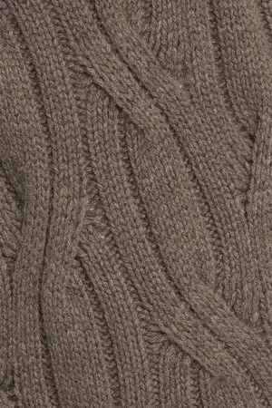 Autumn Cashmere Cable-knit And Ribbed-knit Turtleneck Tunic