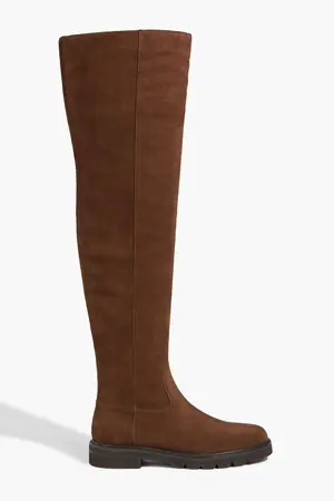 STUART WEITZMAN Suede Over-the-knee Boots - Brown
