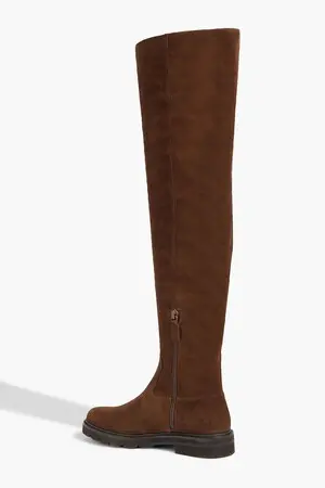 STUART WEITZMAN Suede Over-the-knee Boots - Brown