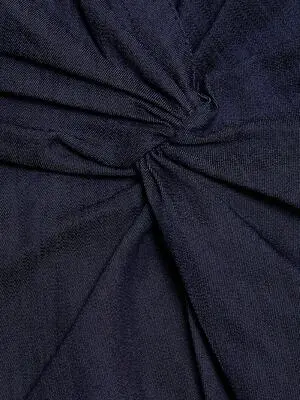 Cinq À Sept Mckenna Twist-front Denim Minidress