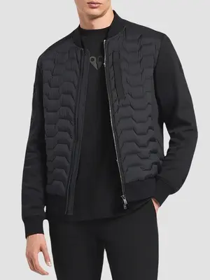 Moose Knuckles Granite Down Bomber Jacket