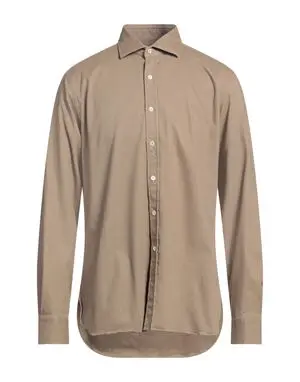 ALESSANDRO GHERARDI Shirt Size Cotton, Elastane - Beige