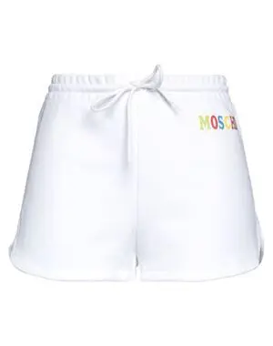 Moschino Organic Cotton Athletic Shorts - White