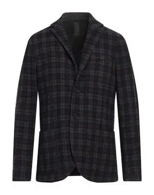 Harris Wharf London Single-breasted Tartan Blazer - Blue