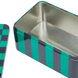 HAY Tin Container - Green/dark Blue