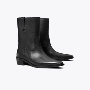 Tory Burch City Western Ankle Boot - Perfect Black