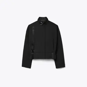 Tory Burch Wool Bomber Jacket - Night Shadow