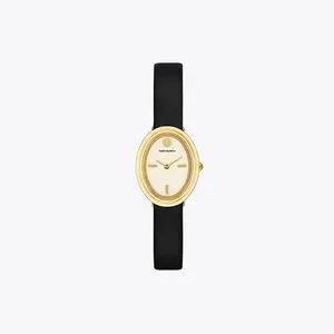 Tory Burch Tory Burch Oval Watch Black/gold