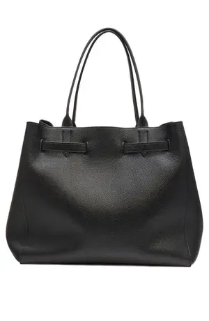 TOM FORD Large Audrey Grained Leather Tote - 1n001 Black