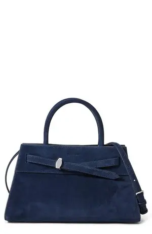 Veronica Beard Suede Tote Bag - Navy