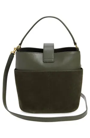 Veronica Beard Leather Bucket Bag