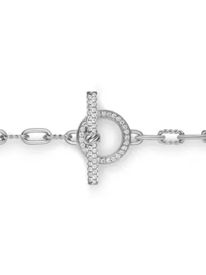 David Yurman Dy Madison Diamond Necklace - Silver