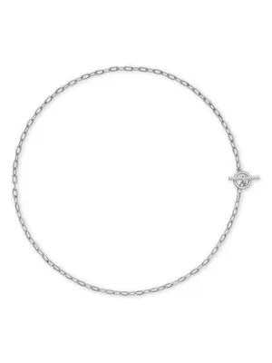 David Yurman Dy Madison Diamond Necklace - Silver