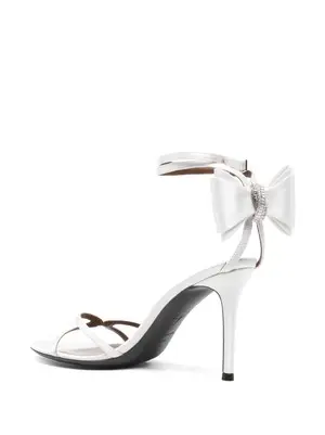 GIUSEPPE ZANOTTI 100mm Papillon Sandals - White