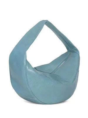 By Far Maxi Cush Leather Shoulder Bag - Blue