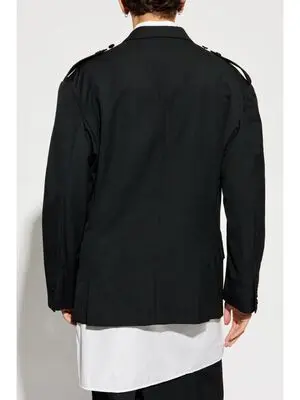 Yohji Yamamoto Wool Double-breasted Blazer