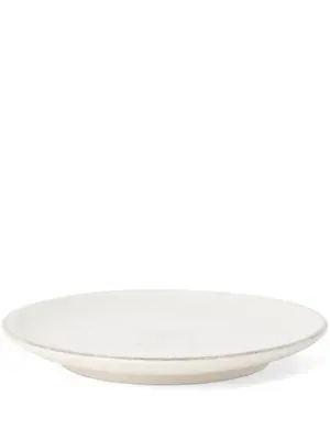 Brunello Cucinelli Engraved-logo Ceramic Plate - White