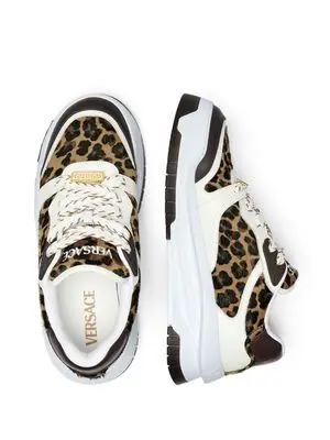 Versace Odissea Leopard-print Sneakers
