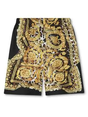 Versace Wild Barocco Silk Shorts